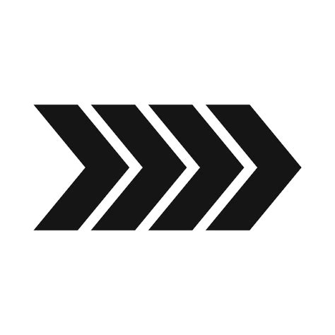 Premium Vector Striped Arrow Icon In Simple Style Isolated On White Background Click And