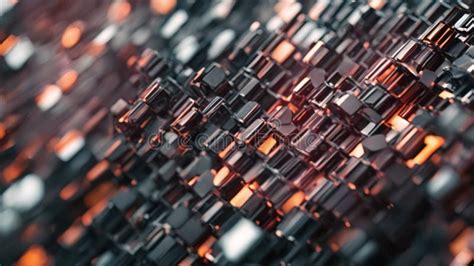 Abstract Metallic Cube Pattern Stock Footage Video Of Reflective Industrial 336197114