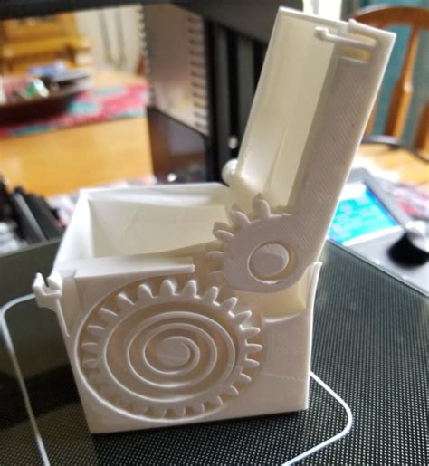 3d Printed Print In Place Spring Loaded Box • Made With Creality Ender 3・cults
