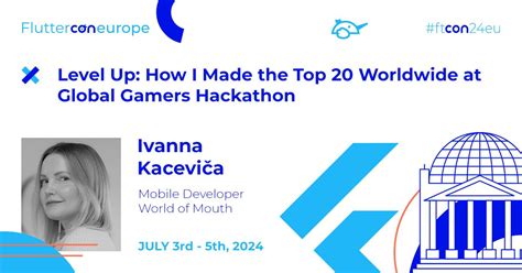 Fluttercon On Linkedin Ftcon24eu Flutter Hackathons Gamedevelopment