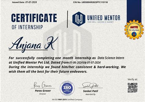 anjana krishnan on linkedin datascience internship dataanalyst