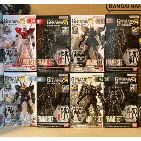 全新現貨 萬代 盒玩 食玩 G Frame Fa 實戰配色系列 Rx 78 2 初鋼 薩克ii 吉姆 傑爾古格 蝦皮購物