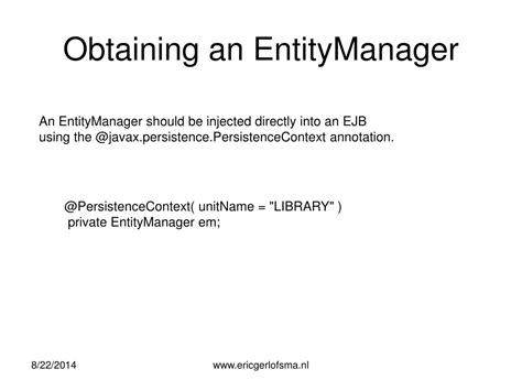 Ppt Architecture Entity Beans Java Persistence Api Powerpoint