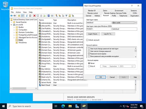 Debian 12 Bookworm Nextcloud Ad Integration Server World