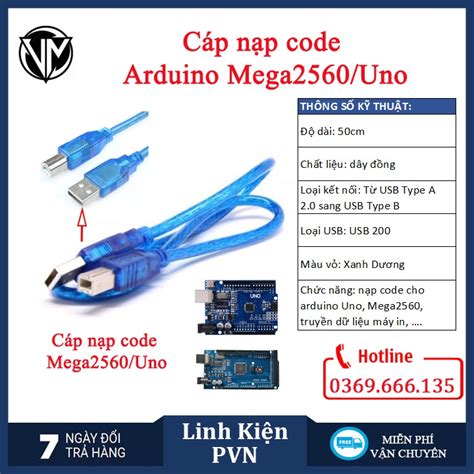 Dây Cáp Nạp Code Arduino R3 Mega2560 Nano Cáp Mini Usb Usb 20 Type B Cáp Usb Máy In