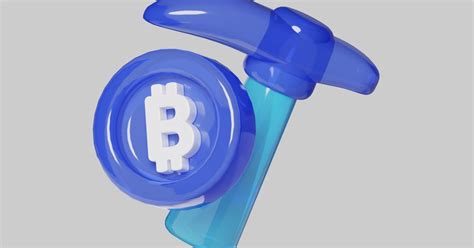 Crypto Mining Tool Bitcoin Pickaxe 3d Incl Bitcoin And Crypto Envato