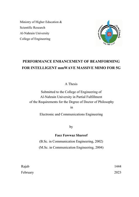 Pdf Performance Enhancement Of Beamforming For Intelligent Mmwave