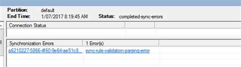 Resolving Microsoft Identity Manager Sync Rule Validation Parsing Error Error