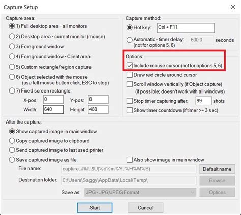 Comment Faire Une Capture Décran Avec Le Curseur De La Souris Sous Windows