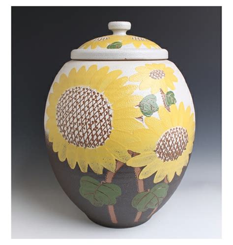 20kg들이 쌀항아리 둥근 투톤 해바라기 티몬