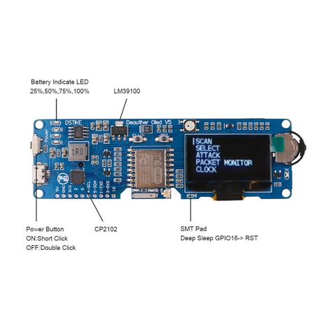 Esp12n Inside 4mb Memory Usb Led Nodemcu Wi Fi Deauther Esp8266