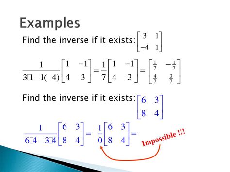 Ppt Identity And Inverse Matrices Powerpoint Presentation Free Download Id 1632746