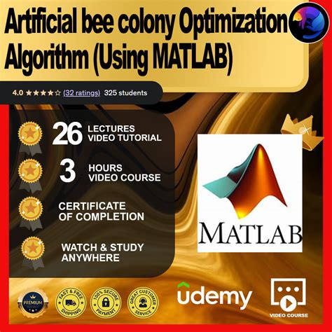 [video course] artificial bee colony optimization algorithm using matlab shopee malaysia