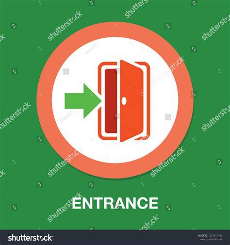 Emergency Exit Sign Exit Door Icon Stock Vector Royalty Free 1524115703 Shutterstock