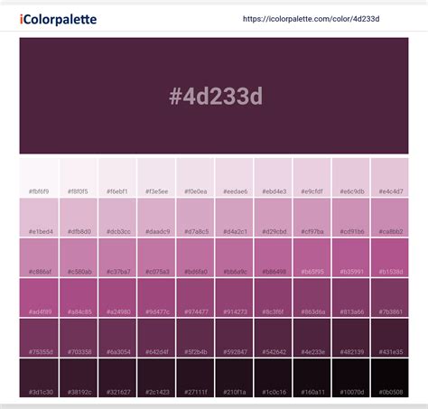Pickled Beet Information Hsl Rgb Pantone