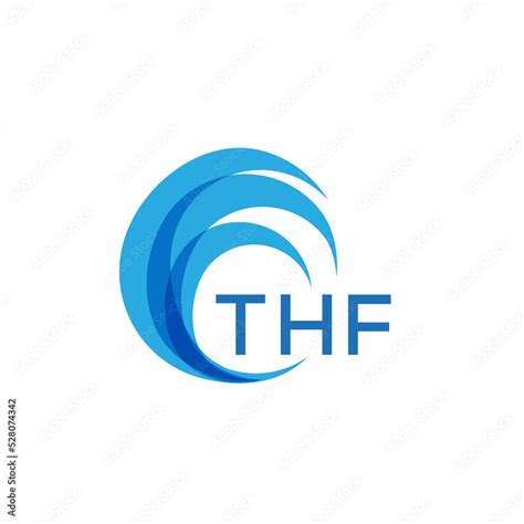Thf Letter Logo Thf Blue Image On White Background Thf Monogram Logo Design For Entrepreneur