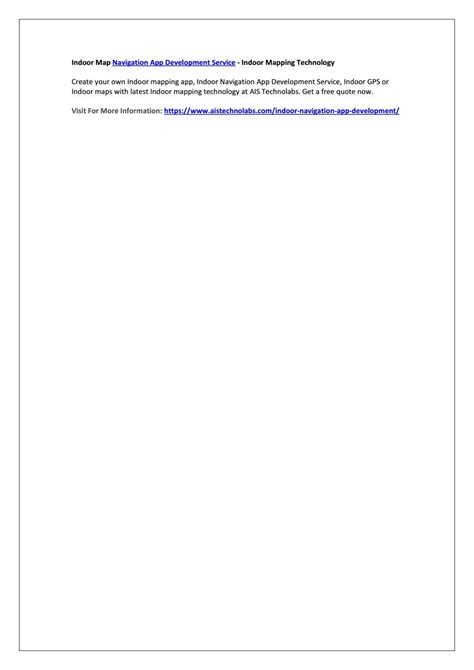 Indoor Map Navigation App Development Service Indoor Mapping Technology By Webulab Issuu