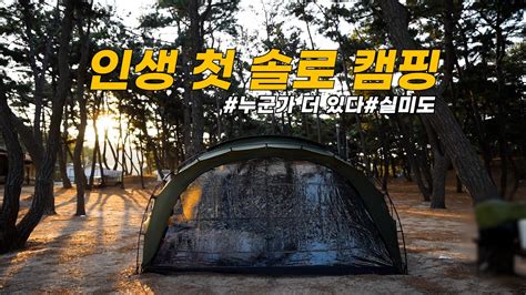 인생 첫 솔로 캠핑 서울 근교 바닷가 캠핑 노지 캠핑인데 난로가 망가졌다 실미도 유원지 쉘터g 미니멀 캠핑 장비 파세코 난로 자가 수리 Youtube