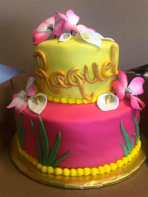 Popular Bakery Happy Birthday Raquel 💕 Rolled Fondant