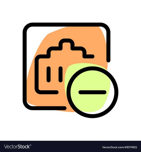 Disabling Network Connections And Ethernet Vector Image