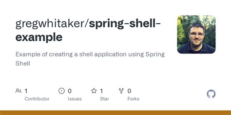 github gregwhitaker spring shell example example of creating a shell