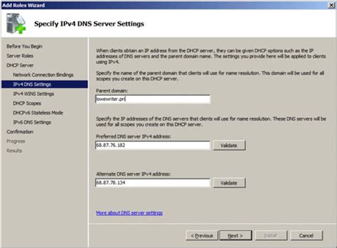 Network Administration Installing And Configuring A DHCP Server Dummies