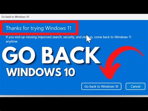 Go Back To Windows From Windows Before After Days Downgrade Windows Windows