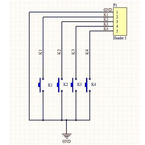 Walfront 4 Key Push Button Module For Diy Projects