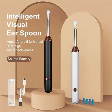 Tinsol Tinsol Smart Visual Ear Cleaner With Camera 1296p Ear Sticks