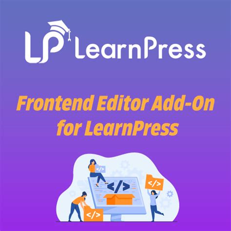 Frontend Editor Add On For LearnPress Frontend Editor Add On For