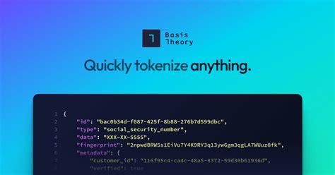 Basis Theory Quickly Tokenize Anything
