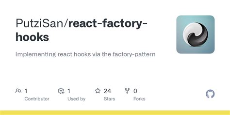 github putzisan react factory hooks implementing react hooks via the