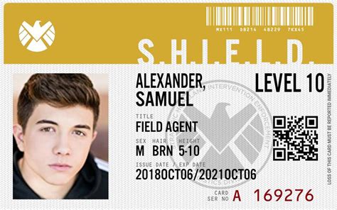 Sam Alexander Shield Badge If He Was In Mcu Marvel Amino