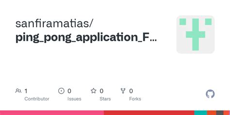 github sanfiramatias ping pong application flutter