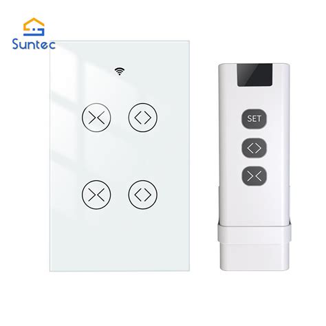 Wifizigbee Smart Remote Control Glass Panel Curtain Light Touch Switch Tuya Goole Alex Smart