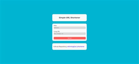 GitHub Ethmtrgt Shortener An Shortener With Basic Features