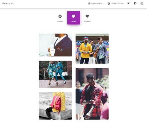 Material Kit Free Bootstrap 4 Template