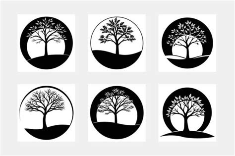Round Tree Vector Art Icons And Graphics For Free Download