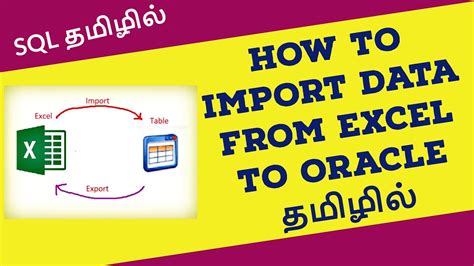 How To Import Data From Excel To Oracle With Sql Developer Tamil