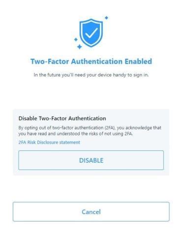 Enable Or Disable Fa