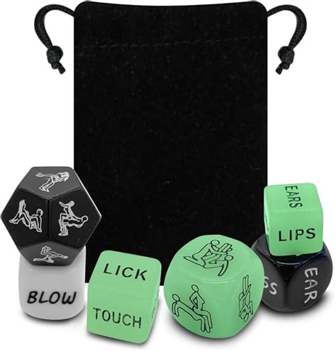 Amazon Com Sex Dice Set Of Six Sex Dice For Adults Sex Stuff For Adults Couples Glow In