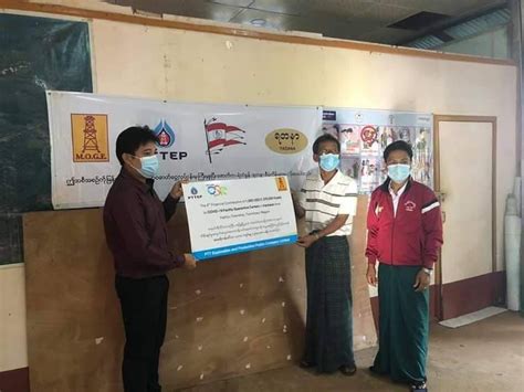 ရေဖြူမြို့နယ် ကံပေါက်ကျေးရွာ Quarantine Centre အတွက် သဘာဝဓာတ်ငွေ့စီမံကိန်းမှ အလှူငွေများပေးအပ်လ