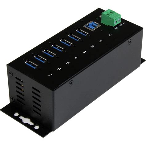 7 Port Industrial Usb 30 Hub Esd And Surge Protection 7 Total Usb Ports 7