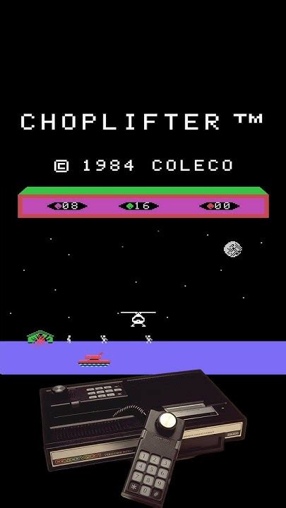 Choplifter チョップリフター Machine Type Colecovision Youtube