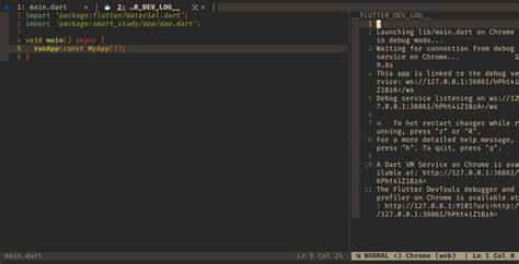 Split Flutterdevlog Buffer To It Window Or Hide It From Buffer