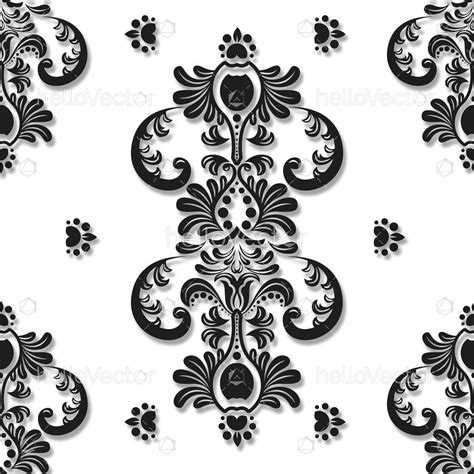 Damask Background Design Vector For Decoration Download Graphics And Vectors
