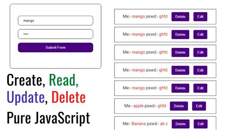 Day 60 Best Javascript Projects For Beginners Crud App 60 Day Coding Challenge 🔄💻🚀 Youtube