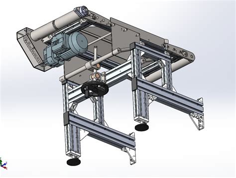带式输送机核心结构模型3d图纸 Solidworks设计 附step格式 Keryi