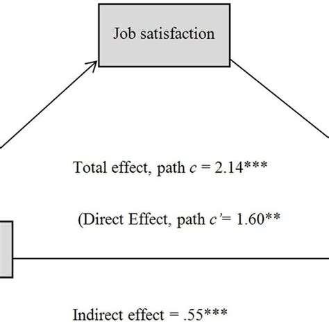 Mediating Effect Of Job Satisfaction On The Association Between