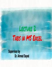 Mastering MS Excel Learn About Tabs And Groups In Excel For Course Hero